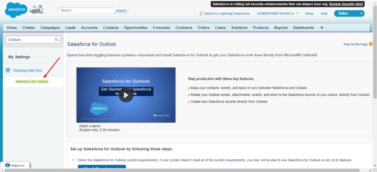 Outlook Integration with Salesforce - A Step by Step Guide