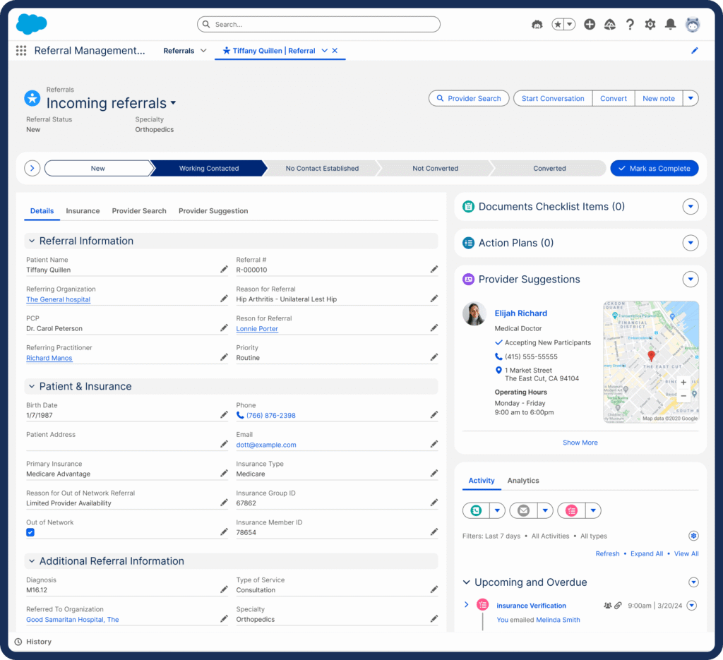 Smart Referral Management for Behavioral Health | GetOnCRM
